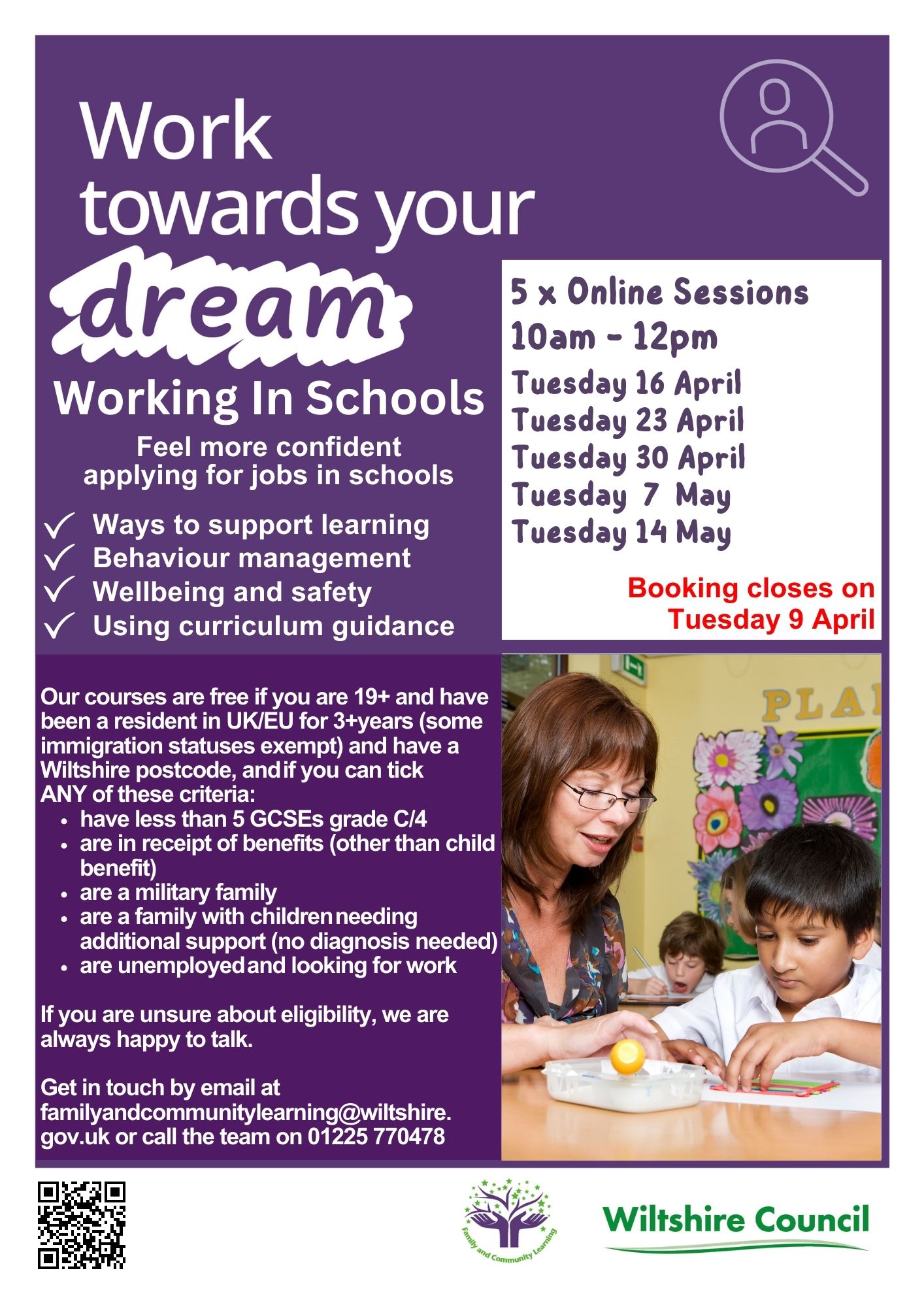 Courses for parents from Family & Community Learning : Wiltshire ...
