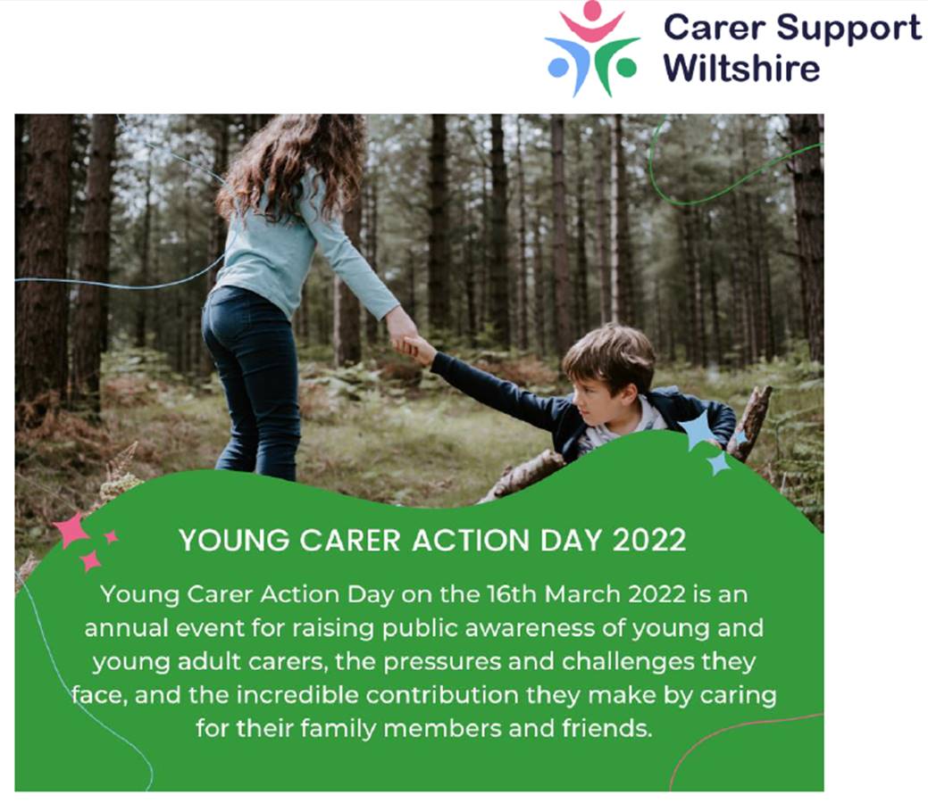 Young Carer Action Day 16th March 2022 Wiltshire School And College